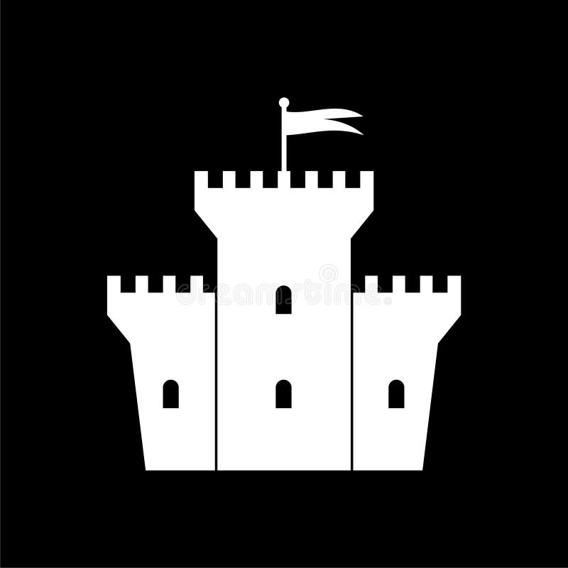 Castle icon stock vector. Illustration of home, flat - 139203721