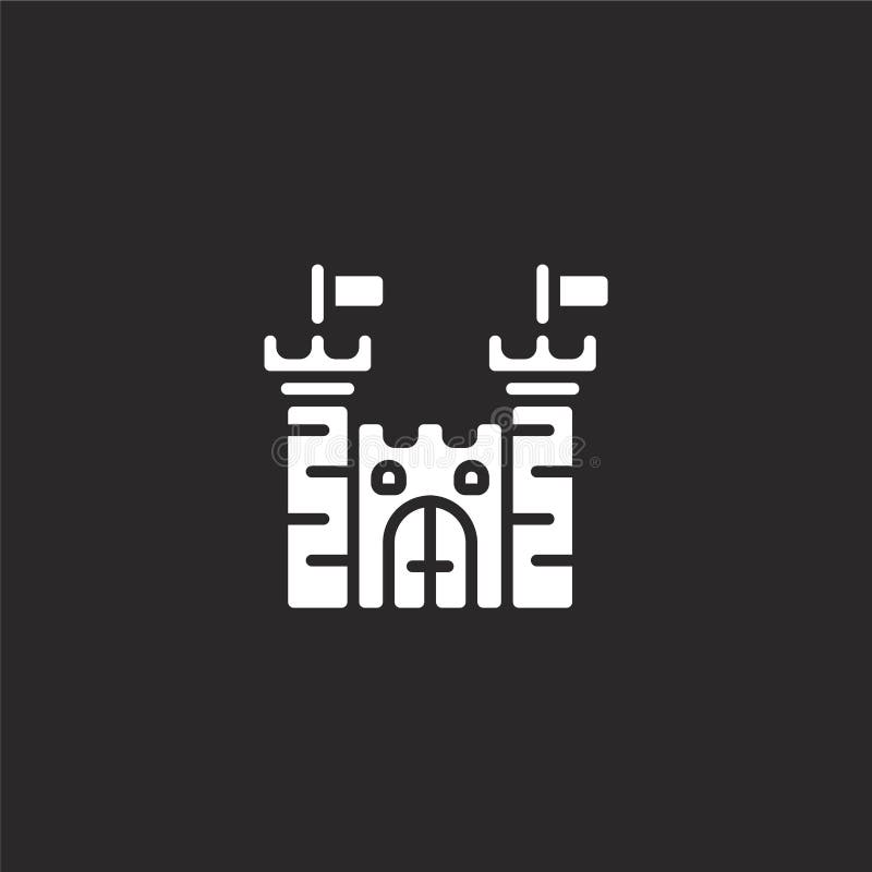 Castle Icon. Filled Castle Icon for Website Design and Mobile, App ...