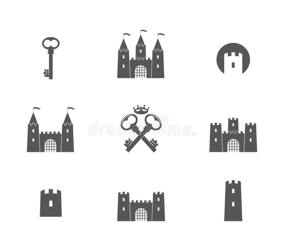 Security Icon Set Castle Key Stock Illustrations – 1,759 Security Icon ...