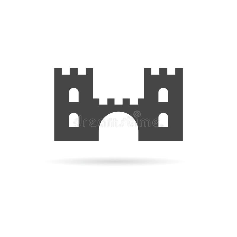 Castle icon stock vector. Illustration of king, castle - 99094587