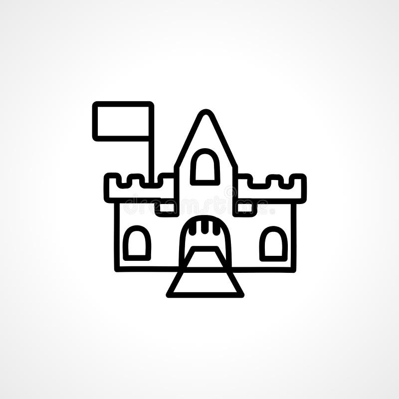 Castle Icon. Castle Vector Icon. Castle Isolated Icon Stock Vector ...