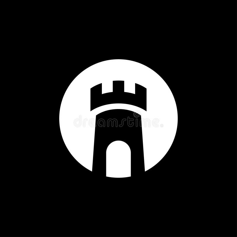 Castle Icon. Castle Tower Icon or Symbol. Vector Illustration Stock ...