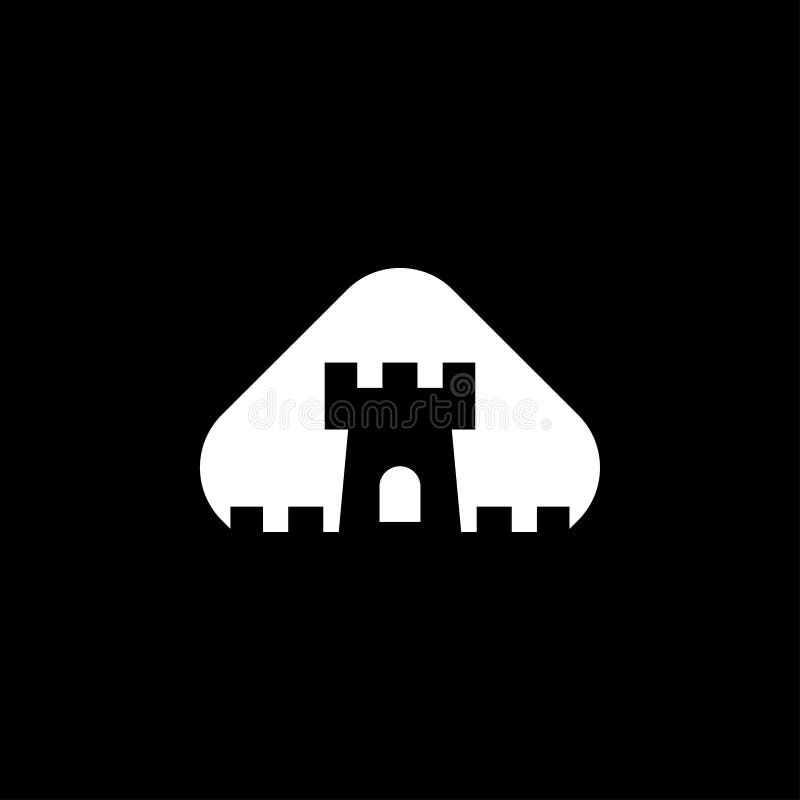 Castle Icon. Castle Tower Icon or Symbol. Vector Illustration Stock ...