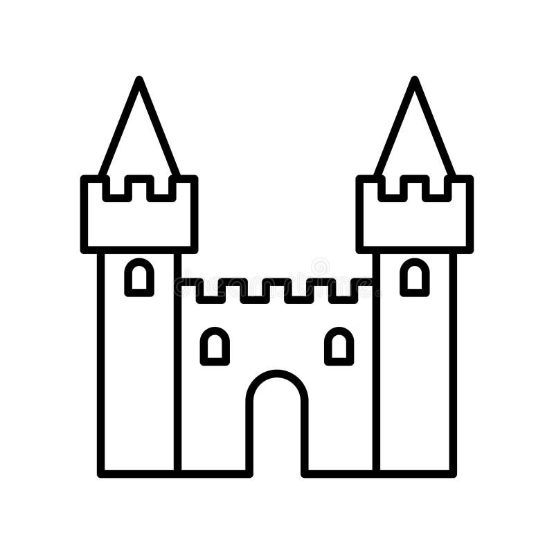 Castle Icon Vector Design Template Basic RGB Stock Vector ...