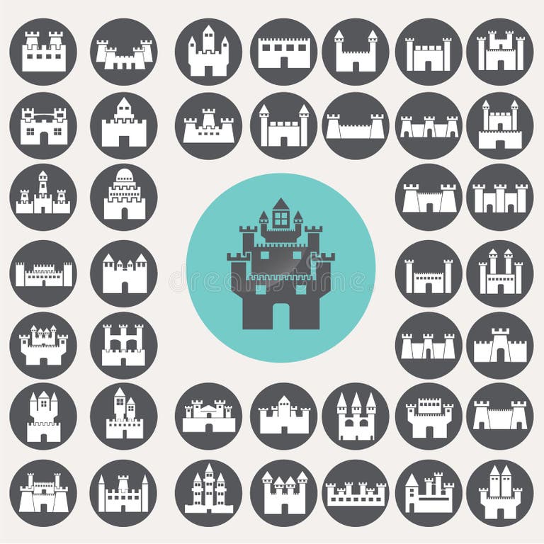 Castle Icons Stock Illustrations – 13,490 Castle Icons Stock ...