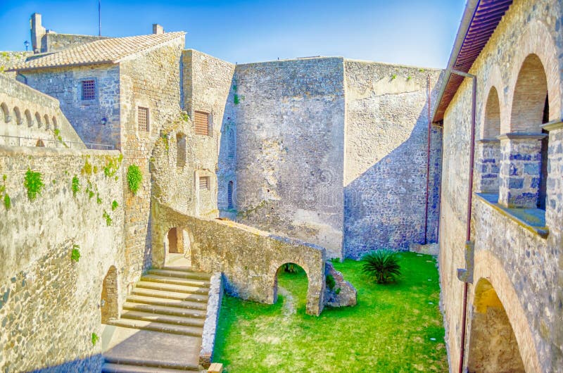 Castle Inner Courtyard stock photo. Image of rock, stone - 40557108