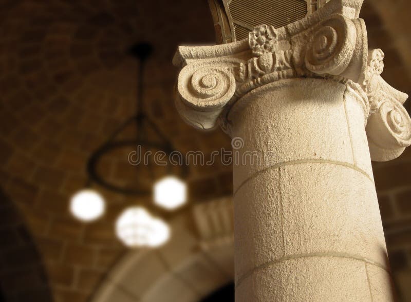 Castle Interior Column stock image. Image of powerful - 4105101