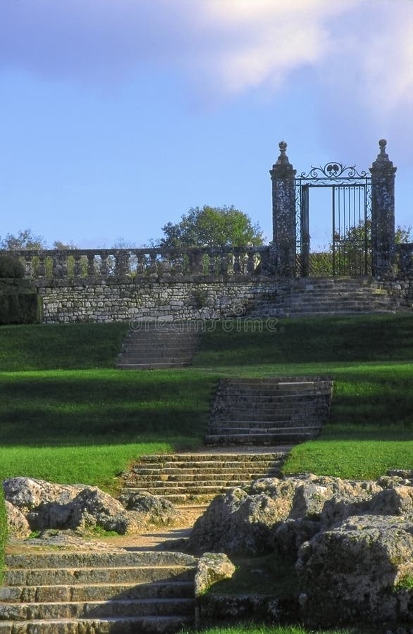 Castle iron gate stock photo. Image of europe, lawn, door - 5389144