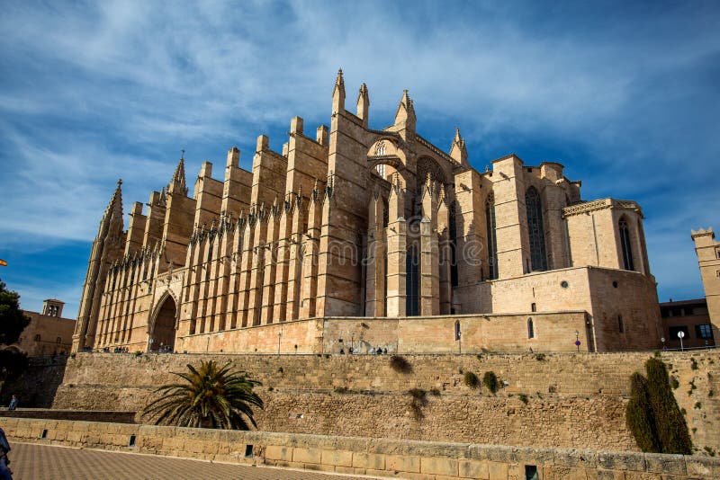 Castle on the Island of Mallorca Editorial Stock Image - Image of ...