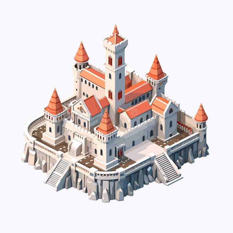 Castle Vector Flat Minimalistic Asset Isolated Illustration Stock ...