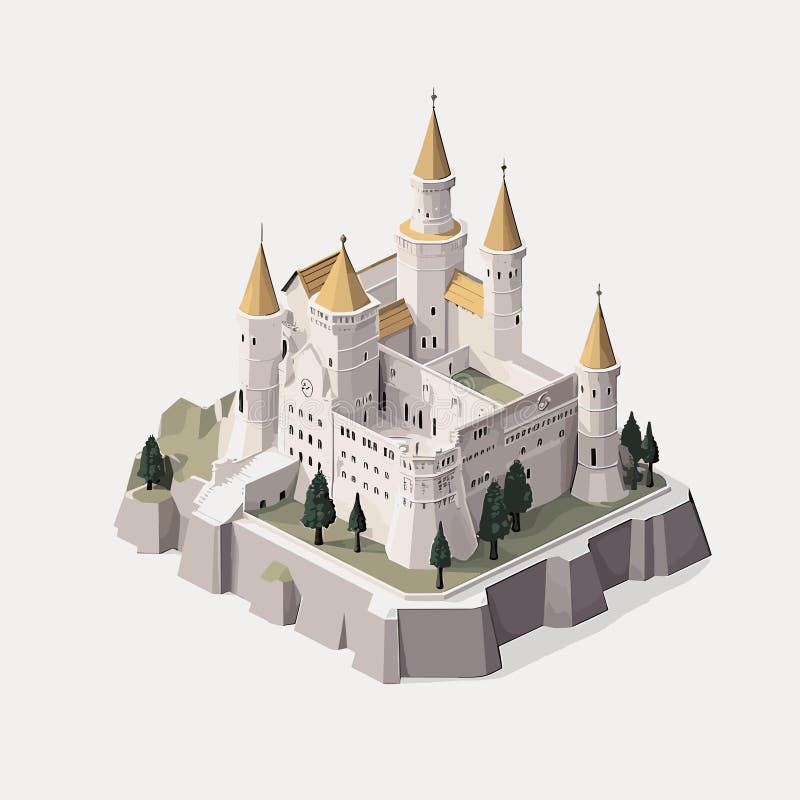 Castle Vector Flat Minimalistic Asset Isolated Illustration Stock ...