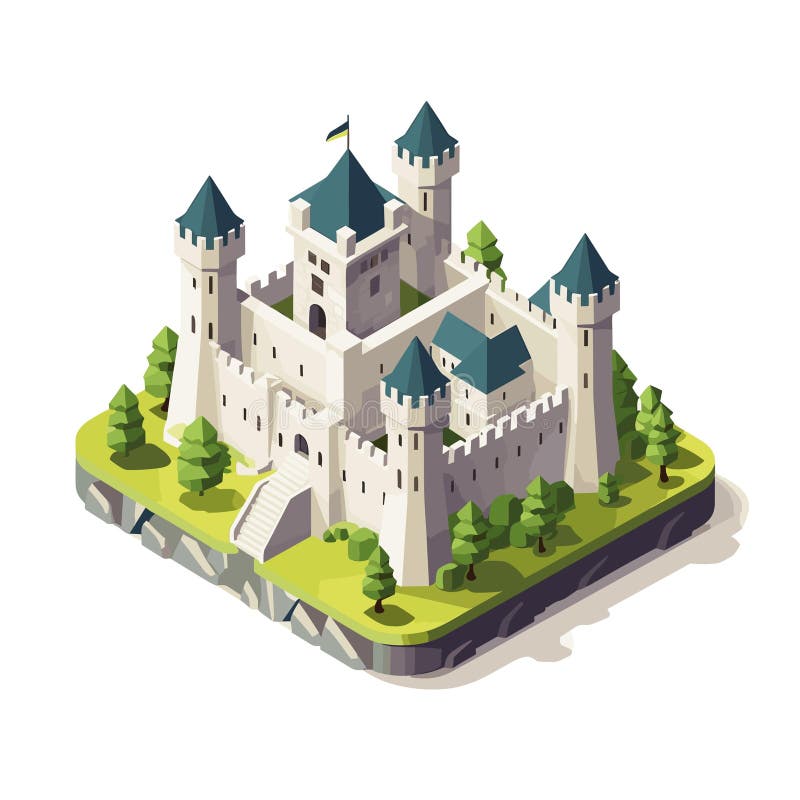 Castle Vector Flat Minimalistic Asset Isolated Illustration Stock ...
