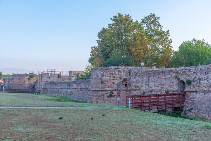 Castle in Italian Town Ravenna Stock Photo - Image of tourism, stone ...