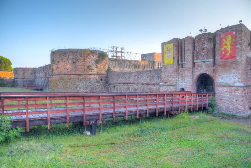 Castle in Italian Town Ravenna Stock Image - Image of gate, stones ...