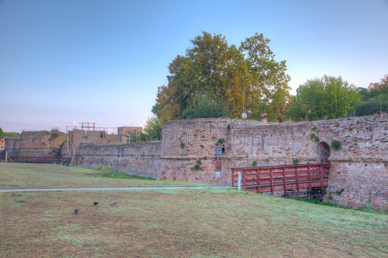 Castle in Italian Town Ravenna Stock Photo - Image of italy, fortress ...