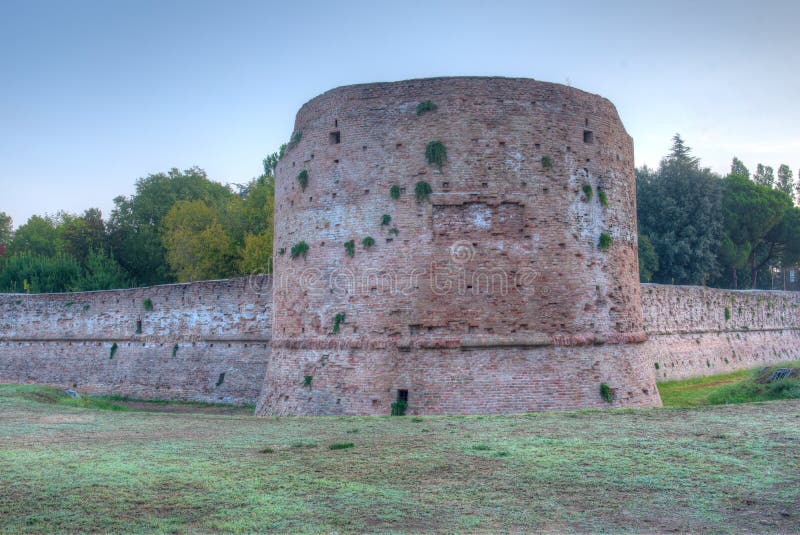 Castle in Italian Town Ravenna Stock Photo - Image of blue, italy ...