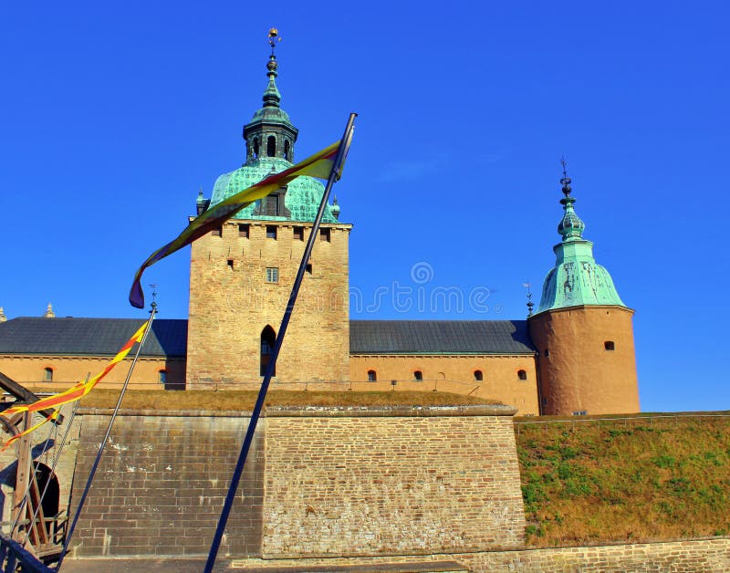 Kalmar Castle in Its Full Splendour and Grace Stock Photo - Image of ...