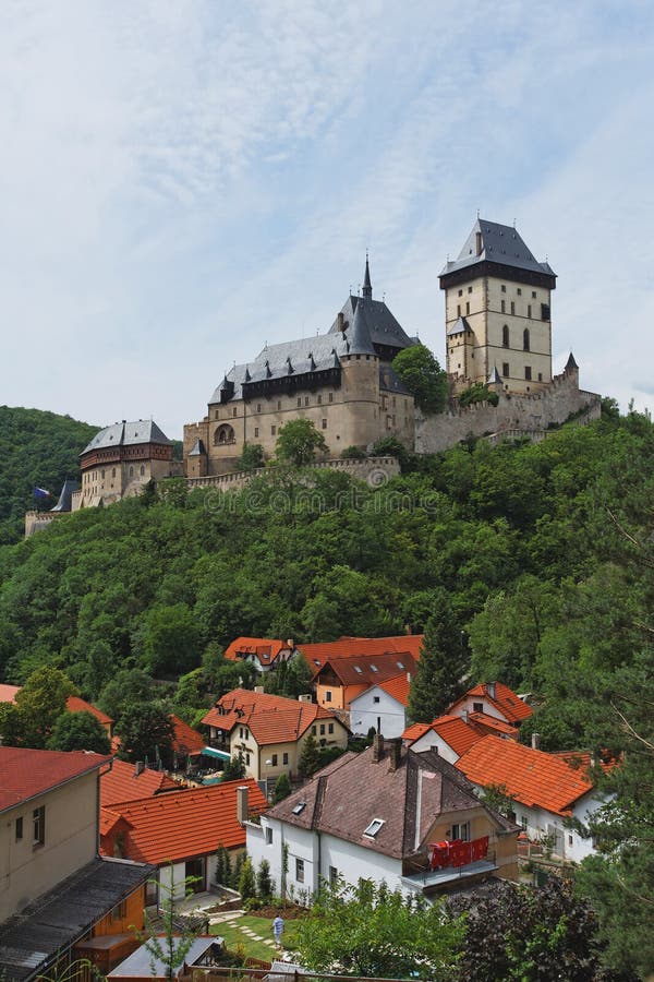Castle Karlstejn stock image. Image of gothic, historical - 10241743