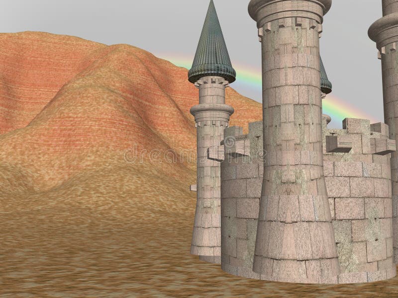 Castle Keep stock illustration. Illustration of castle - 423061