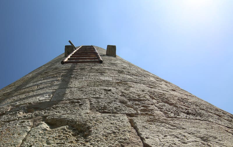 Castle Keep from Below stock photo. Image of created - 57090222