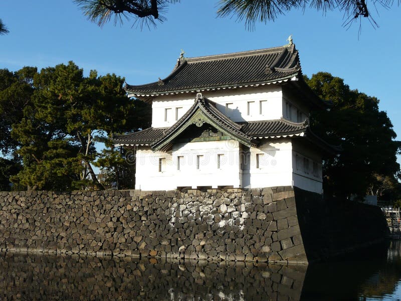 Castle Keep at Imperial Palace in Tokyo Japan Stock Photo - Image of ...