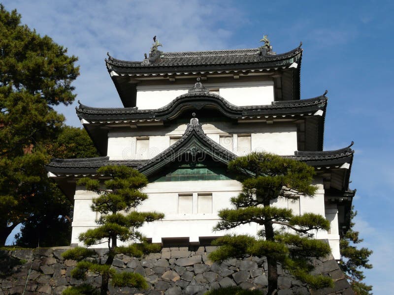 Castle Keep at Imperial Palace in Tokyo Japan Stock Photo - Image of ...