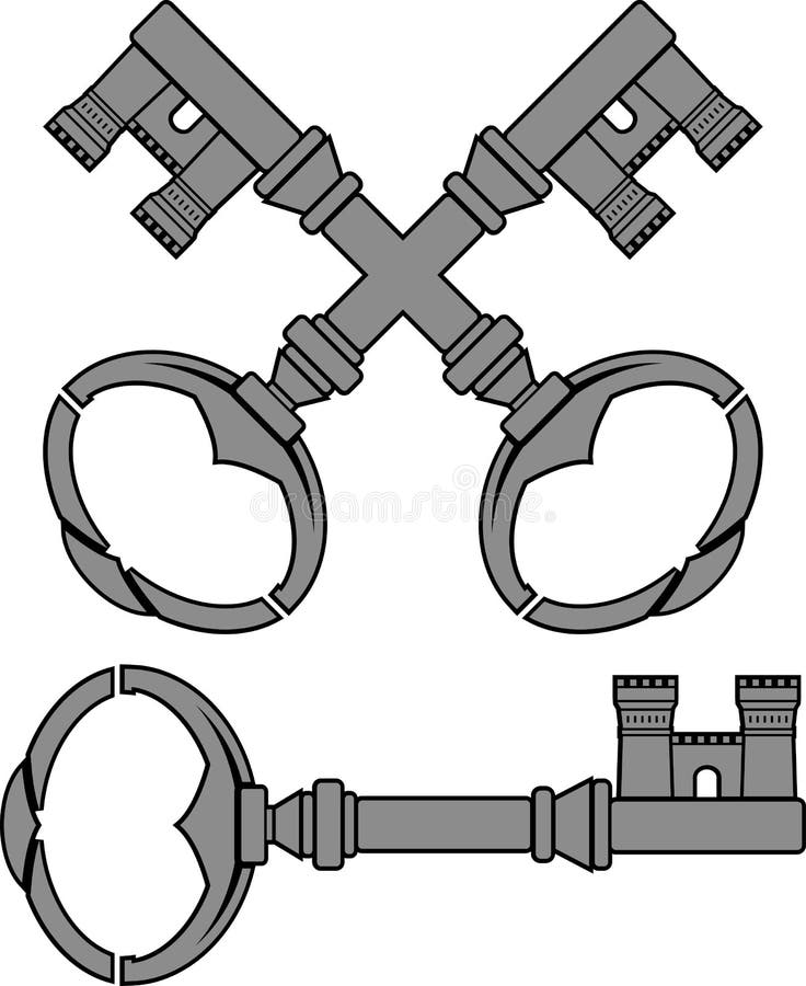 Castle key stock vector. Illustration of architecture - 45694958