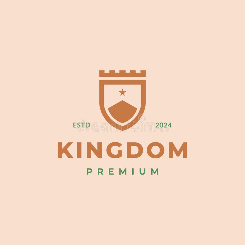 Castle Kingdom Shield Modern Logo Design Vector Stock Vector ...