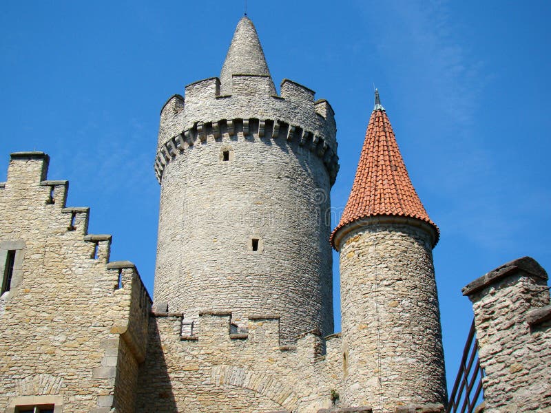 Kokorin castle tower stock photo. Image of historic, medieval - 40161498