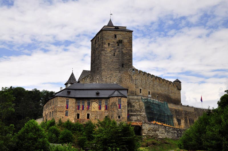 Castle Kost stock image. Image of battlement, tower, rock - 59873641