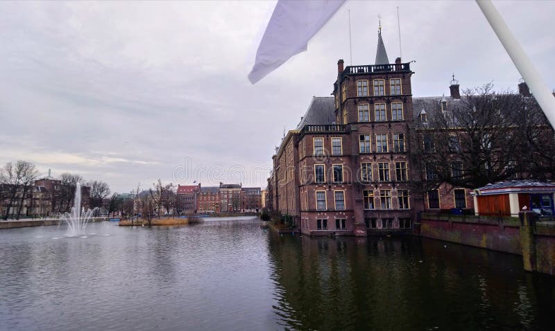 Castle And Lake In Rotterdam Editorial Stock Photo - Image of landmark ...