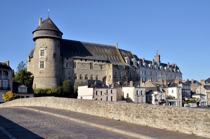 Castle of Laval in France stock photo. Image of history - 29678310