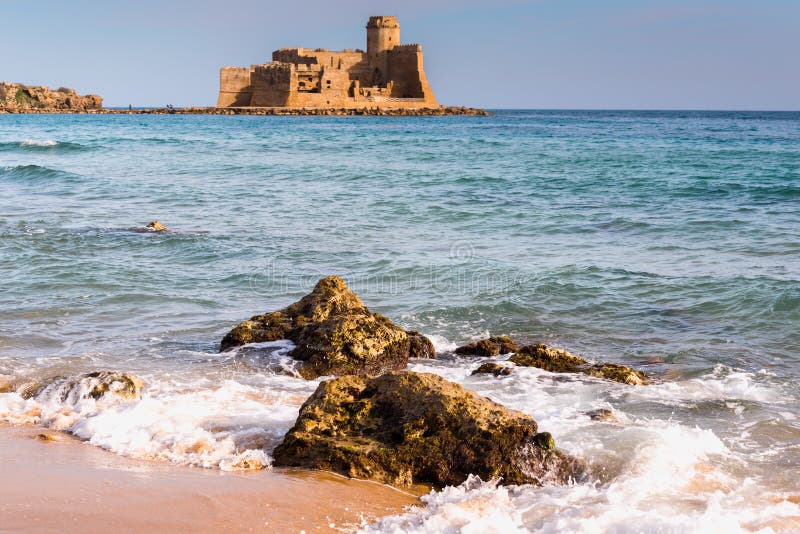 Castle of Le Castella, Calabria (Italy) Stock Image - Image of island ...