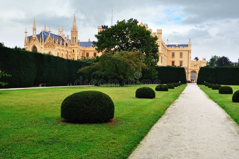 Castle Lednice. Czech Republic Stock Image - Image of republic, park ...