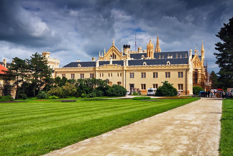 Castle Lednice (UNESCO), Czech Republic Editorial Photography - Image ...