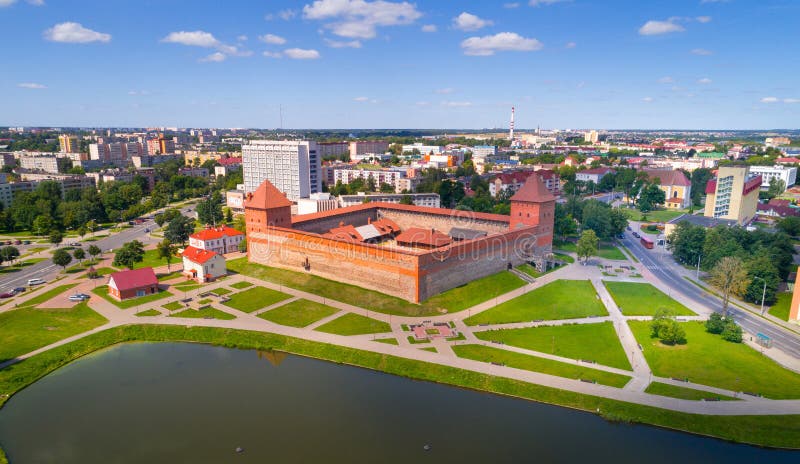 Castle in Lida stock photo. Image of landmark, fortress - 206422666