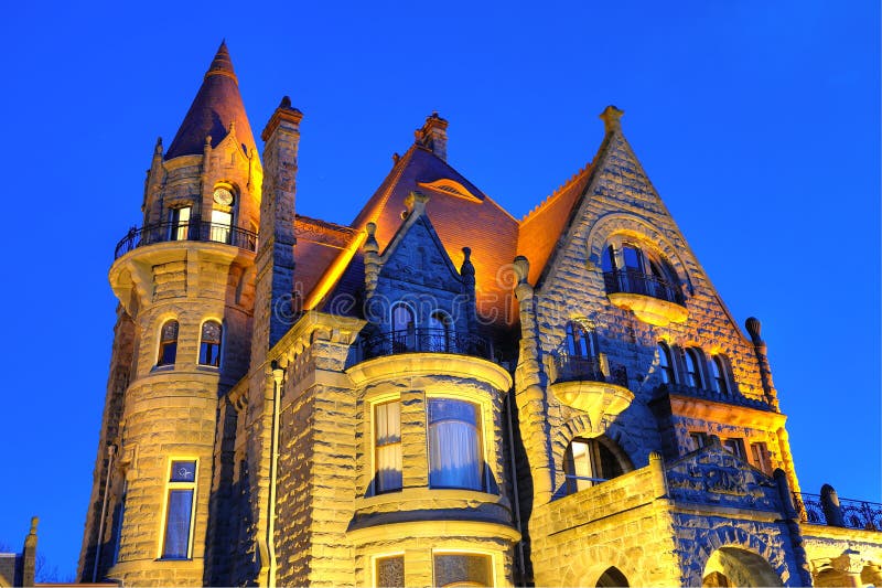 Castle lighting stock photo. Image of roof, illumination - 14778356