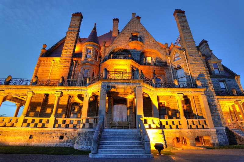 Castle lighting at night stock photo. Image of attraction - 14524506