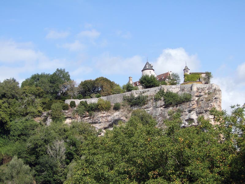 Castle on a Limestone Bluff Stock Image - Image of cliff, city: 25805559