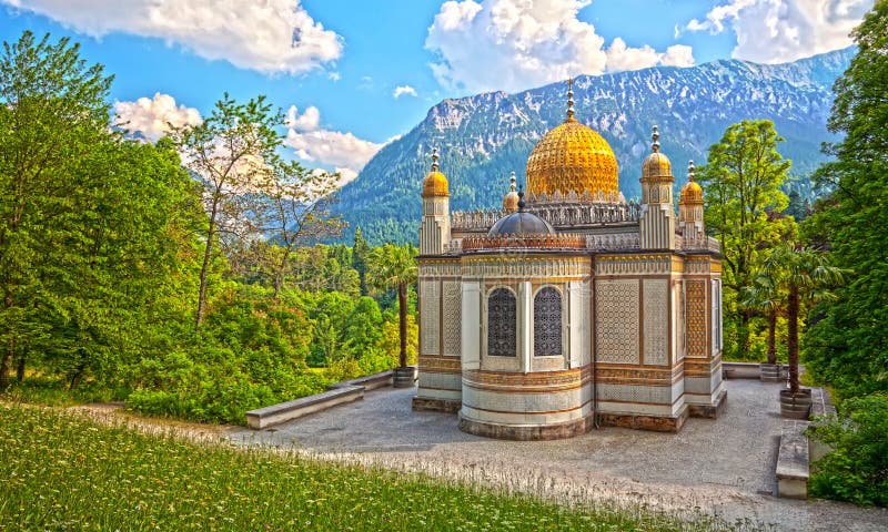 Grotto of Venus in Linderhof Castle, Bavaria Stock Photo - Image of ...