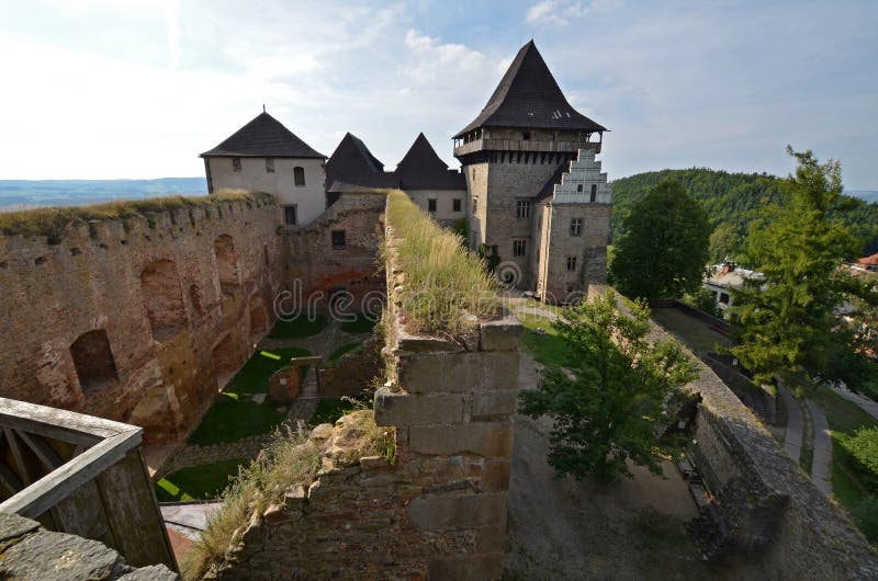 Castle Lipnice nad Sazavou stock image. Image of tourist - 27755737