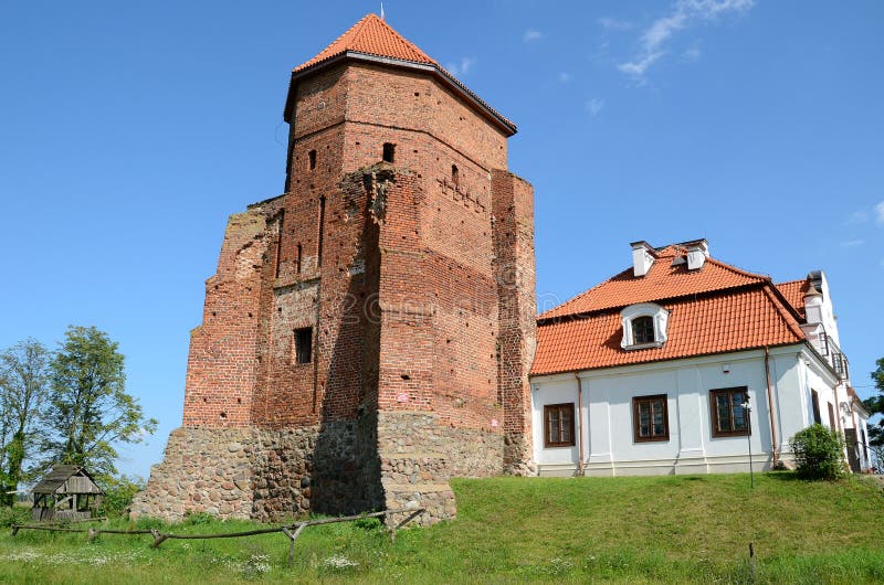 Castle in Liw (Poland). stock photo. Image of polish - 55650796