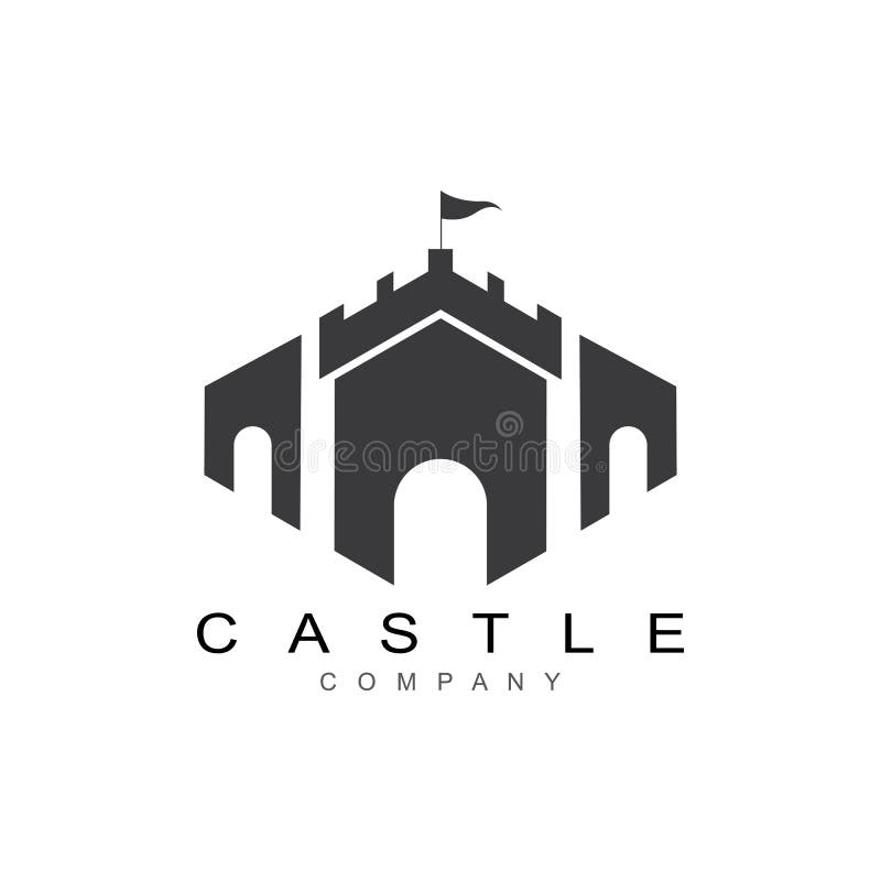 Castle Logo Icon Design Template.vector Illustration Stock Illustration ...