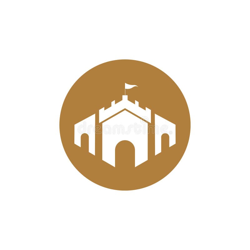 Castle Logo Icon Design Template.vector Illustration Stock Illustration ...