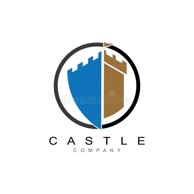 Castle Logo Icon Design Template.vector Illustration Stock Illustration ...