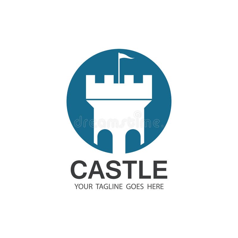 Castle Logo Symbol Vector Illustration Design Template. Stock Vector ...
