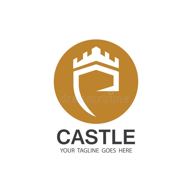 Castle Logo Symbol Vector Illustration Design Template. Stock Vector ...