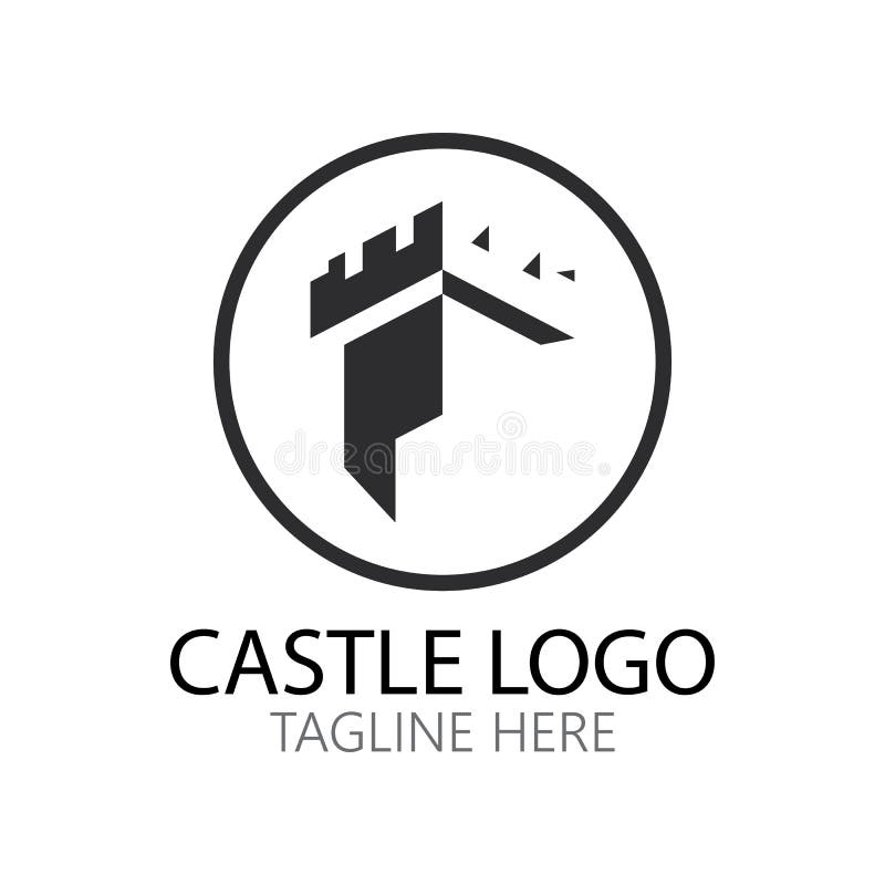 Castle Logo Symbol Vector Illustration Design Template Stock Vector ...