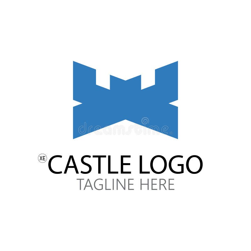 Castle Logo Symbol Vector Illustration Design Template Stock Vector ...