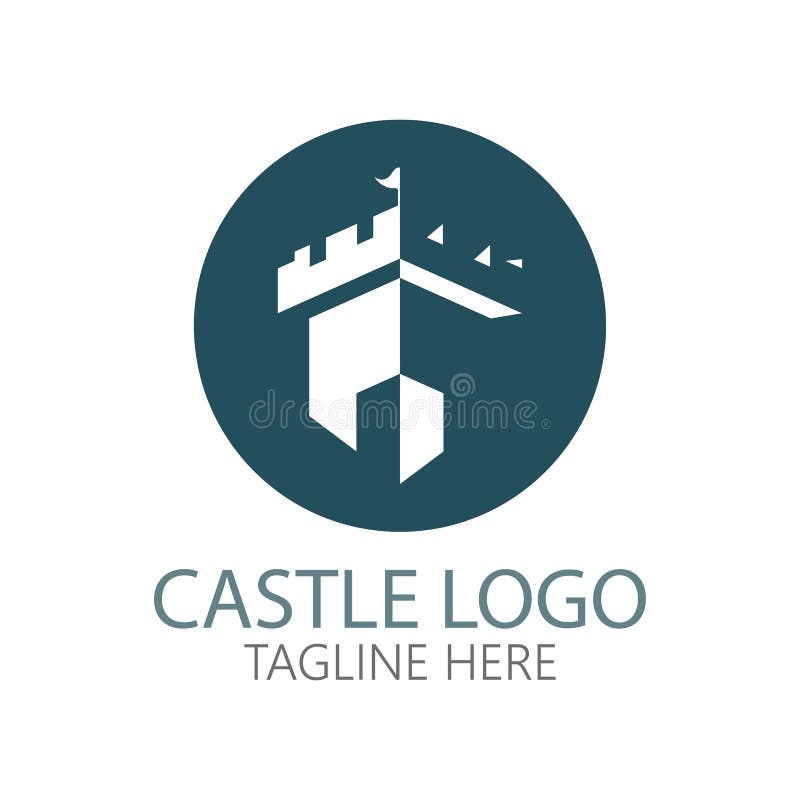 Castle Logo Symbol Vector Illustration Design Template Stock Vector ...